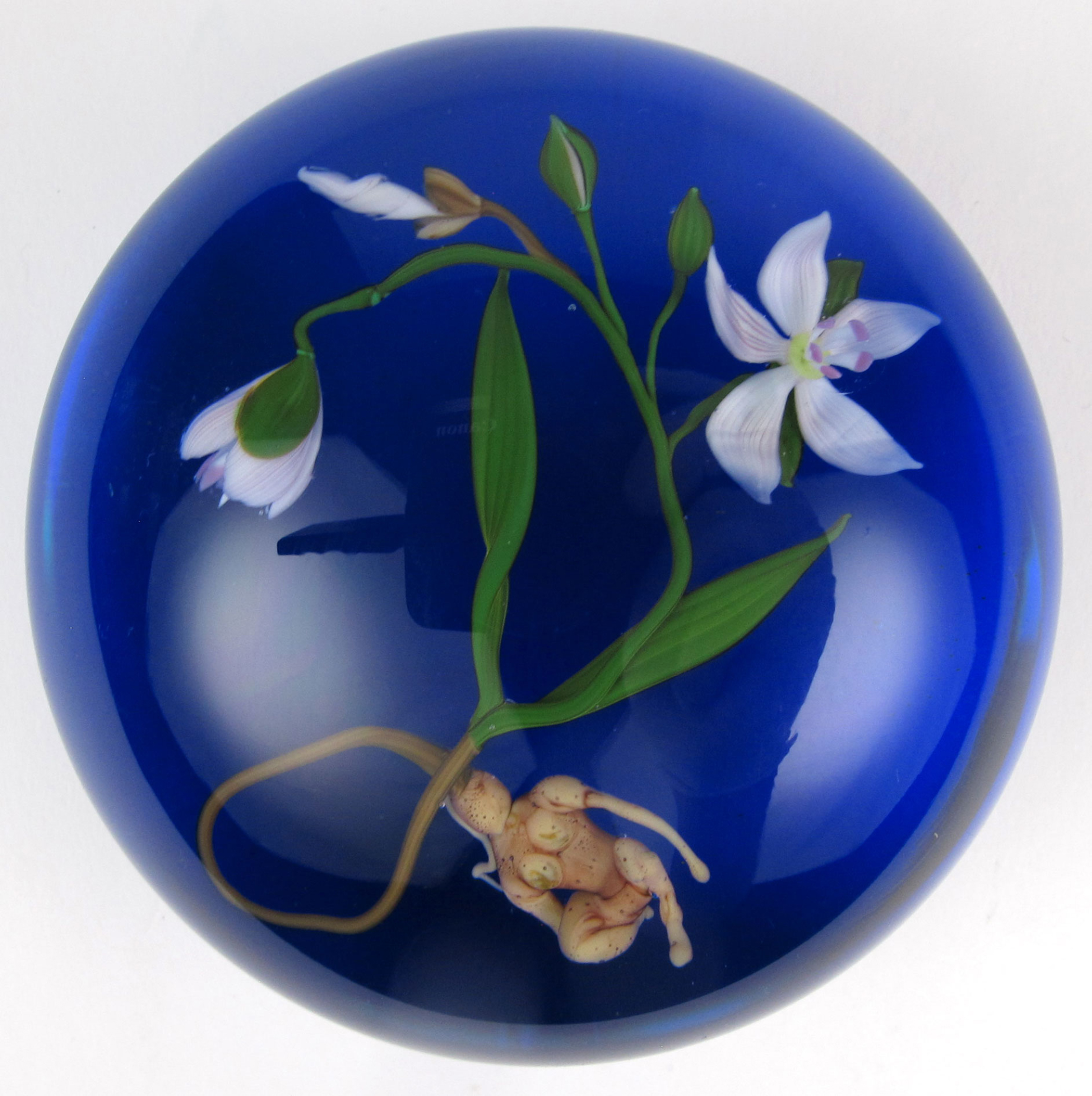004834-Spring Beauty Paperweight with Root Person - WMODA | Wiener Museum